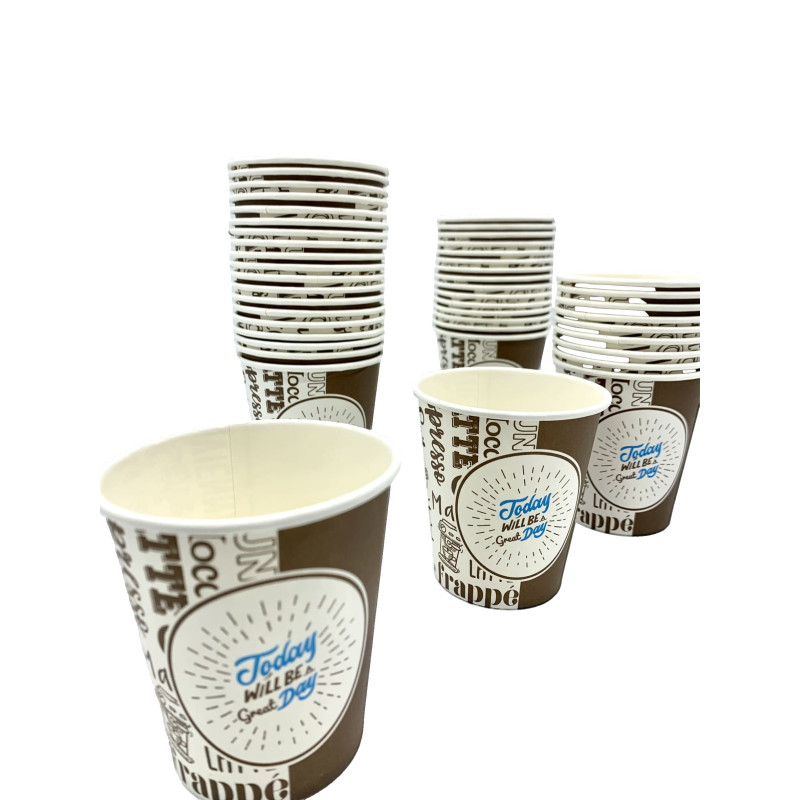 Gobelet Café Carton 200 ml Décor Today-Carton 1000 Gobelets