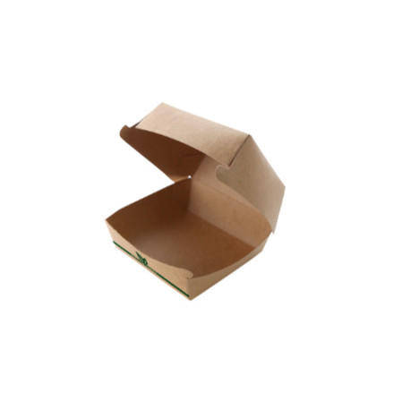 50 Boites burger en carton kraft 15x15x7 cm pour gros burger
