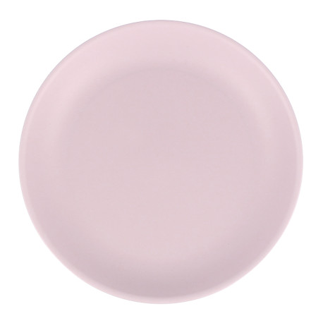 6 Assiettes plates-Incassable assiette rose Ø 20.8 cm