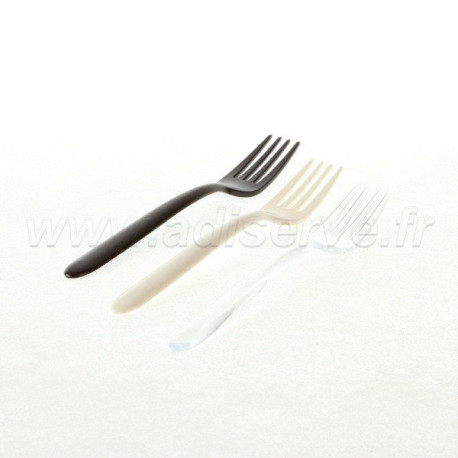 Fourchette Eugeni cristal plastique résistant par 20 - ADISERVE